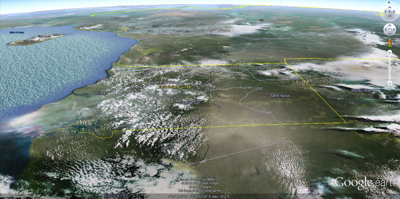 Ekvator Ginesi Haritası ve Ekvator Ginesi Uydu Görüntüleri