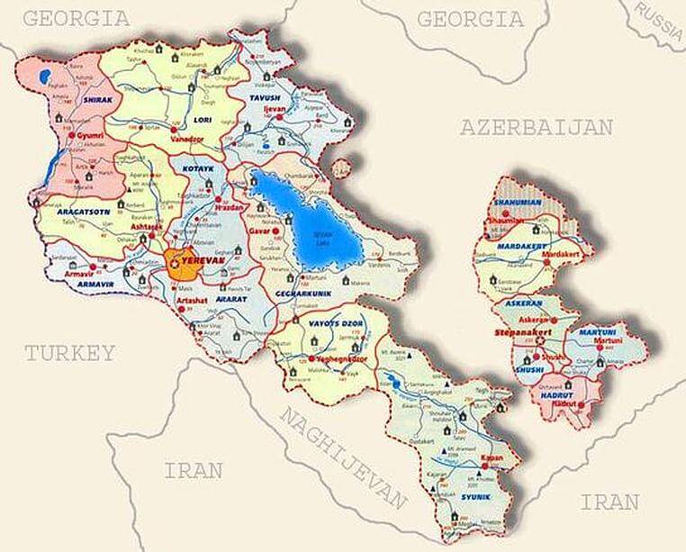 Ermenistan Haritası ve Ermenistan Uydu Görüntüleri Ermenistan Haritası ve Ermenistan Uydu Görüntüleri