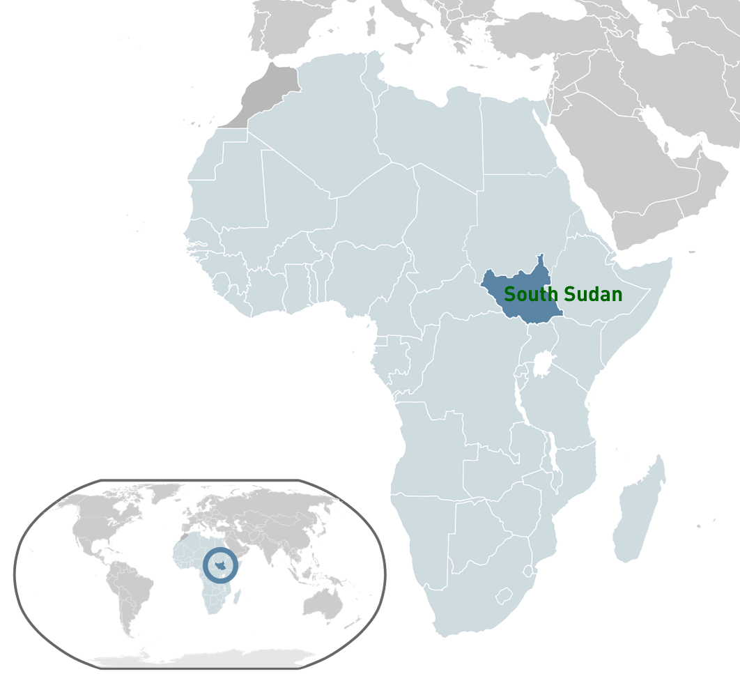 Güney Sudan Haritası ve Güney Sudan Uydu Görüntüleri