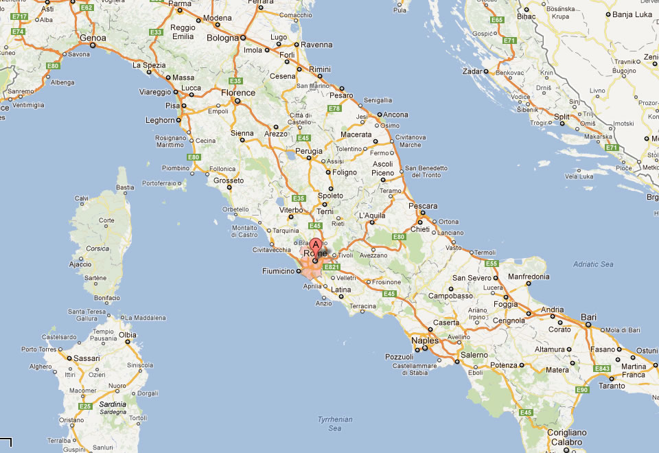 Roma Haritası - İtalya