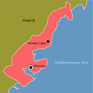 Monako Haritası ve Monako Uydu Görüntüleri