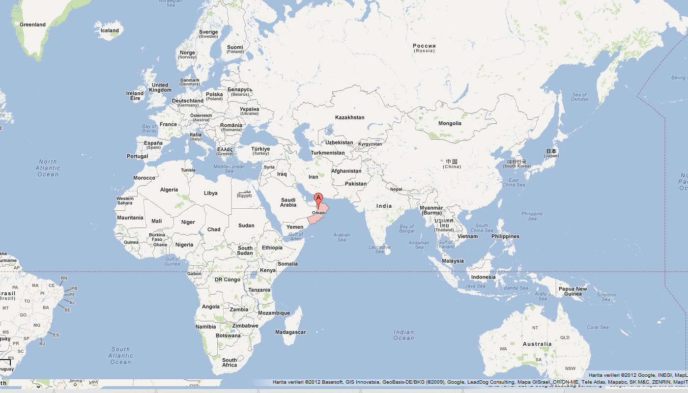 Umman Haritası ve Umman Uydu Görüntüleri
